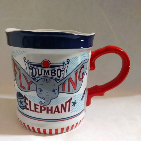 Disney | Kitchen | Disney Parks Dumbo Flying Elephant Circus Mug Nwt ...